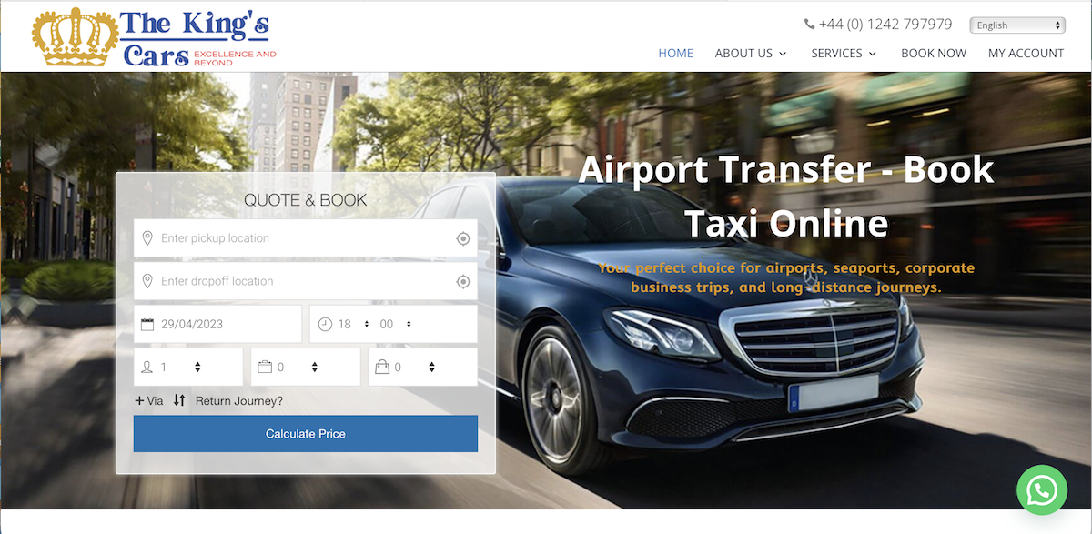 Book Now - The Kings Cars